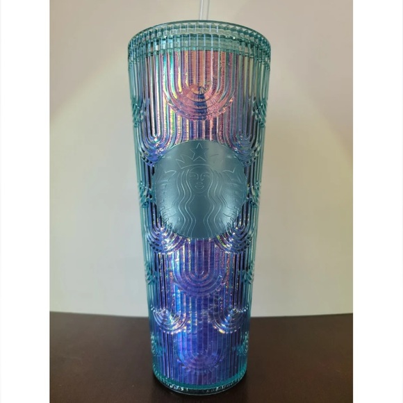 Starbucks | Dining | Starbucks 222 Iridescent Teal Mermaid Scale Cold ...
